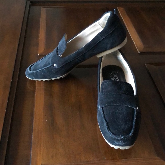 Franco Sarto | Shoes | Womens Franco Sarto Black Leather Flats Size 65 Persia | Poshmark